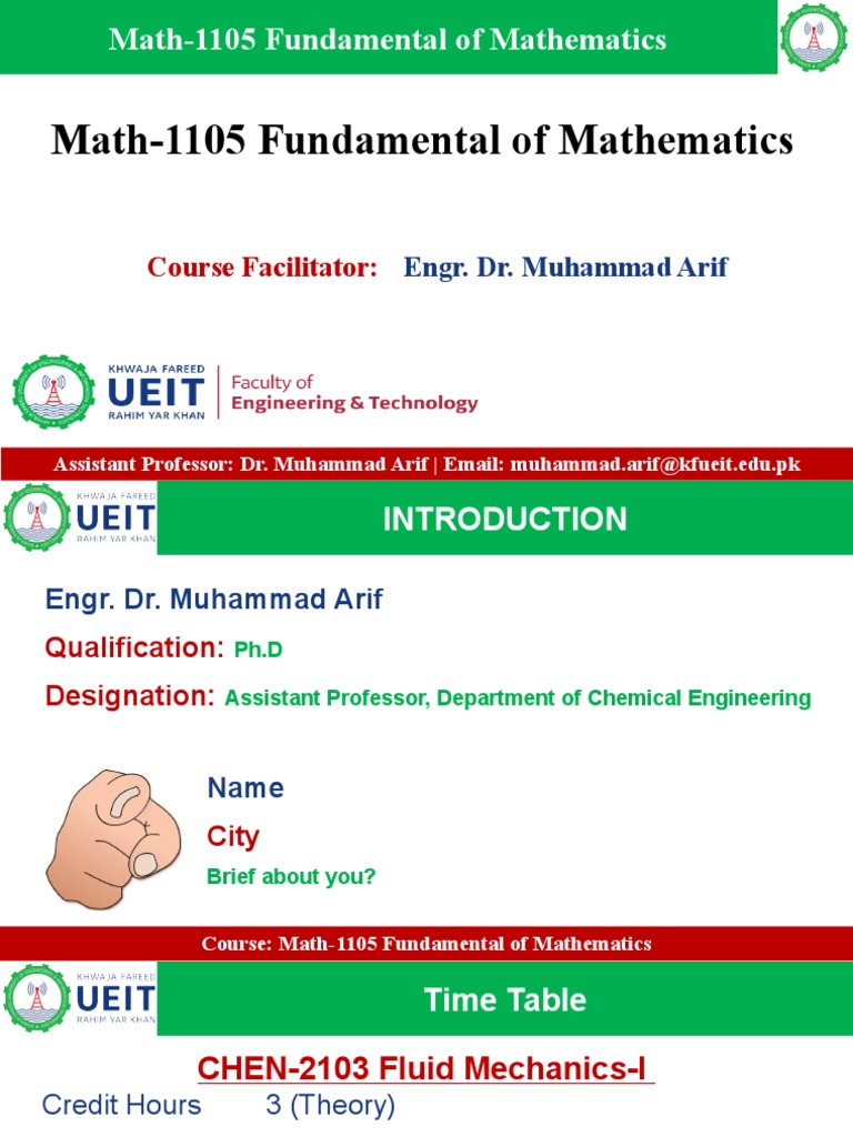 Math-1105 Course Overview | PDF | Equations | Mathematics