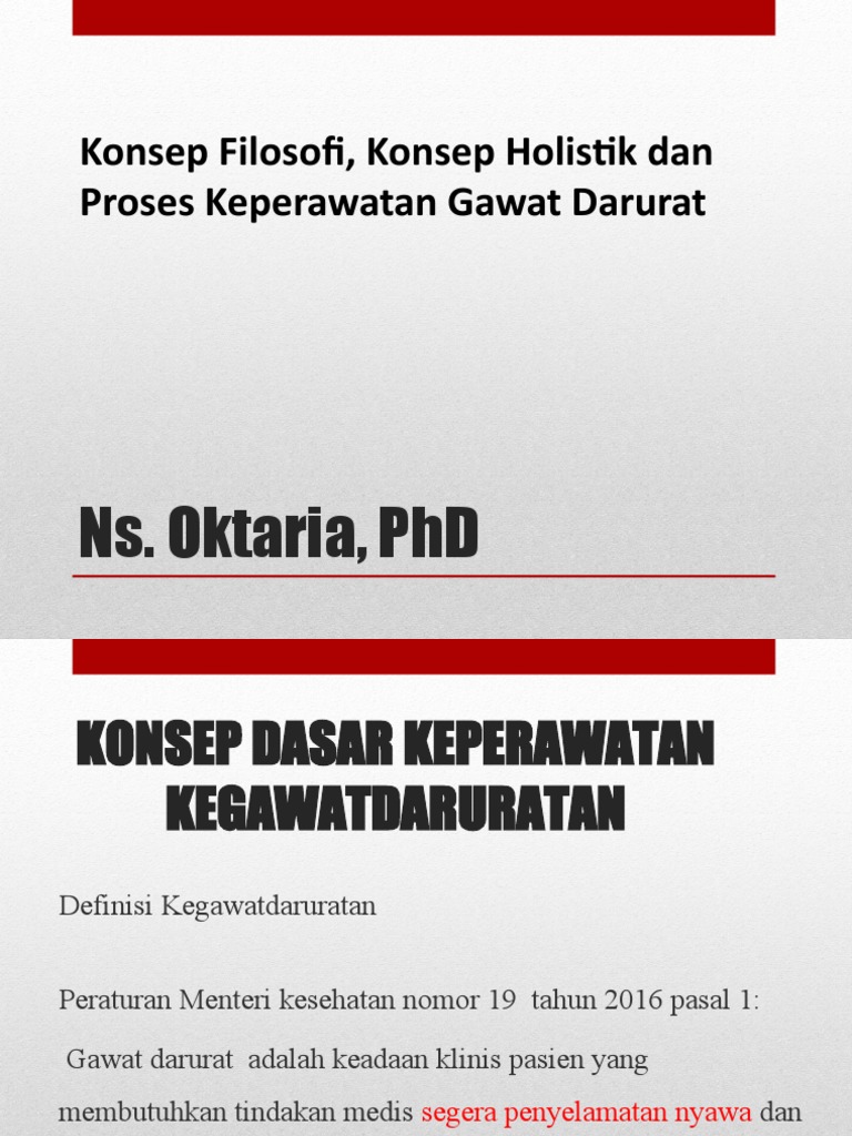 Konsep Filosofi, Konsep Holistik Gadar | PDF | Emergency Department ...