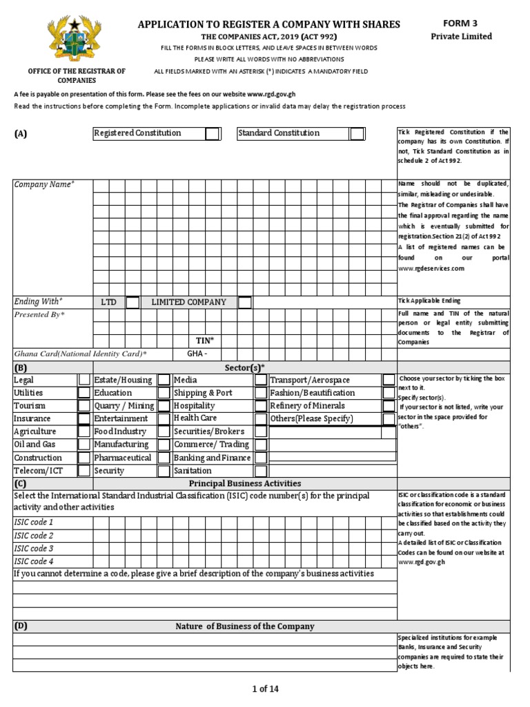 Form 3 | Download Free PDF | Small And Medium Sized Enterprises ...
