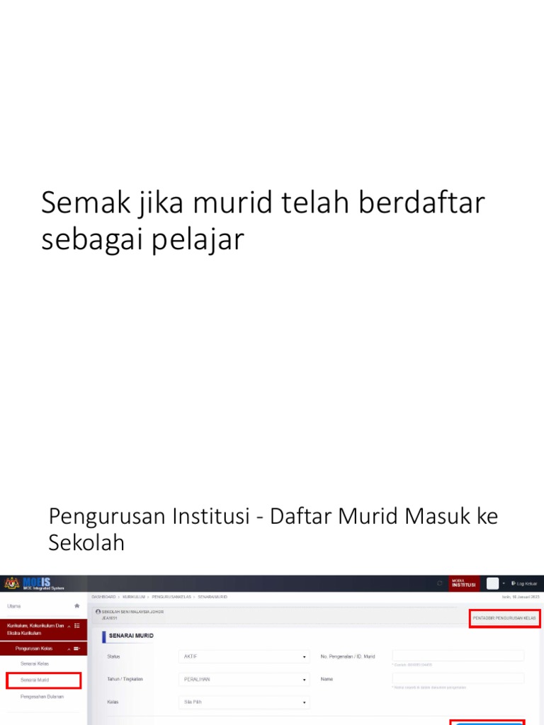 Daftar Murid | PDF