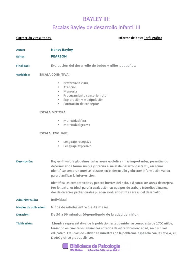 Bayley Iii PDF | PDF