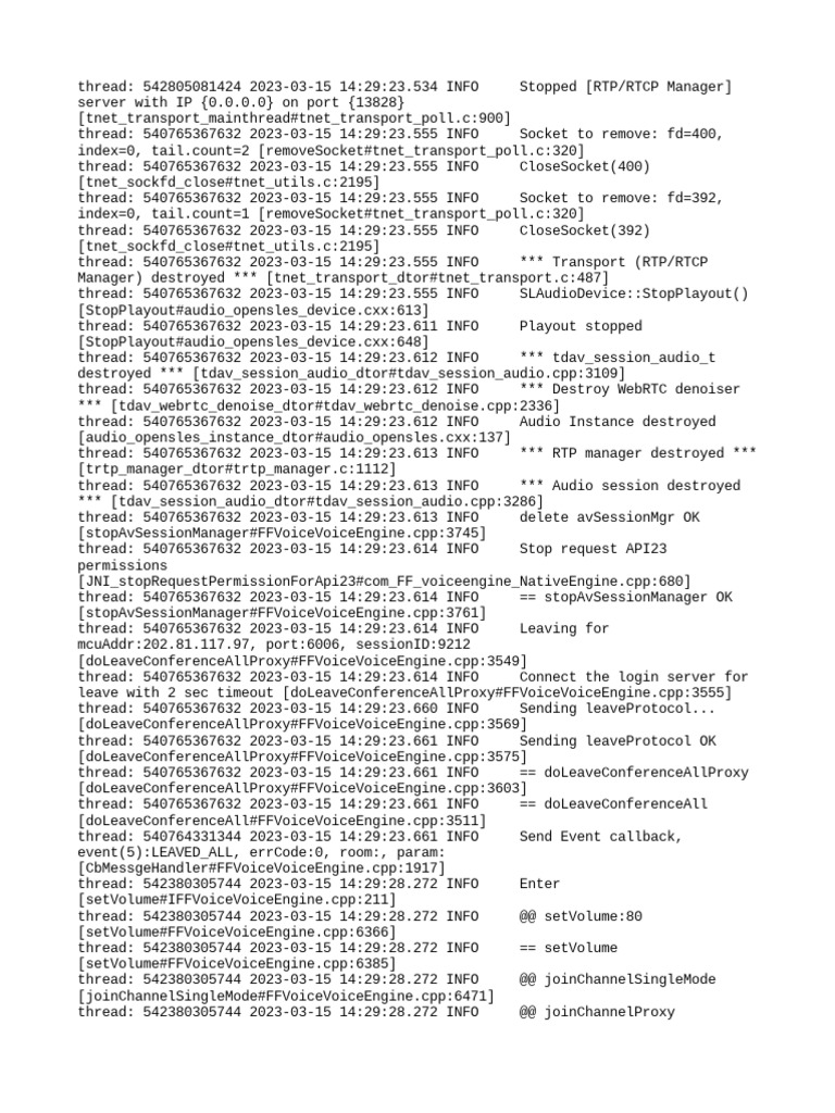 FFRTC Log | PDF | Port (Computer Networking) | Computer Data