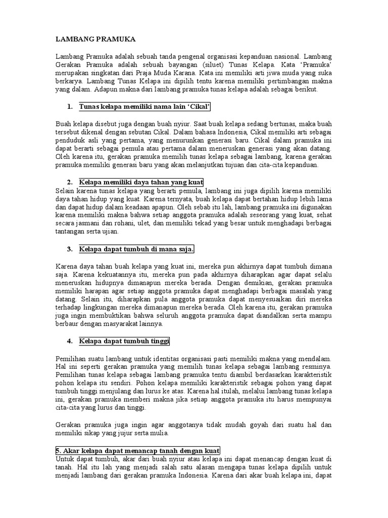 Materi Pramuka | PDF