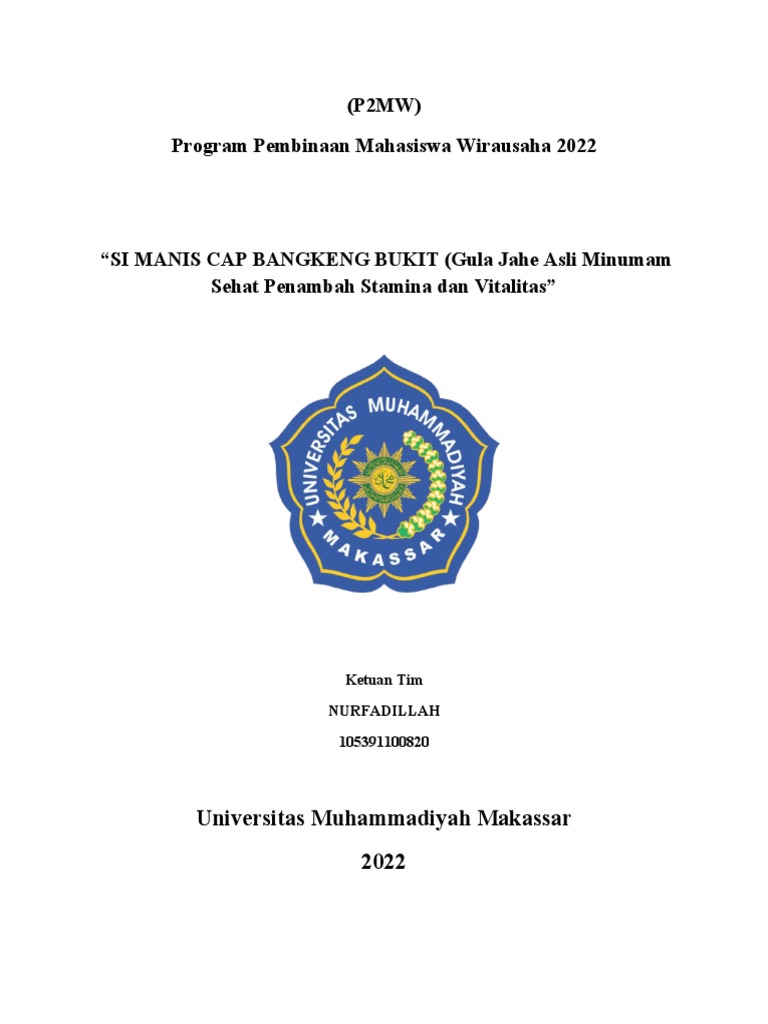 SI MANIS_P2MW_Program Pembinaan Mahasiswa Wirausaha - Copy | PDF