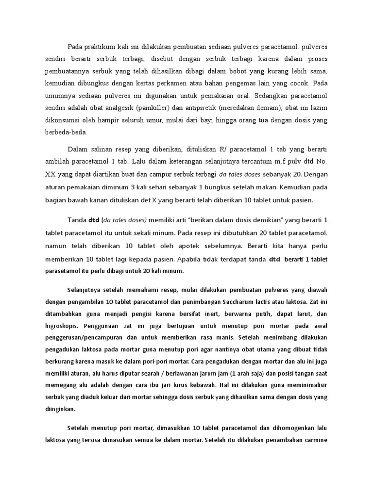 Pembahasan Paracetamol | PDF