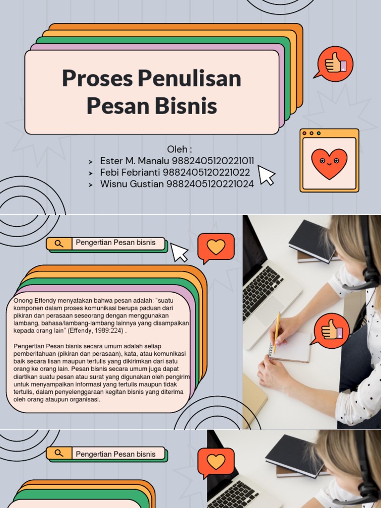 Kel3 - Proses Penulisan Pesan-Pesan Bisnis | PDF
