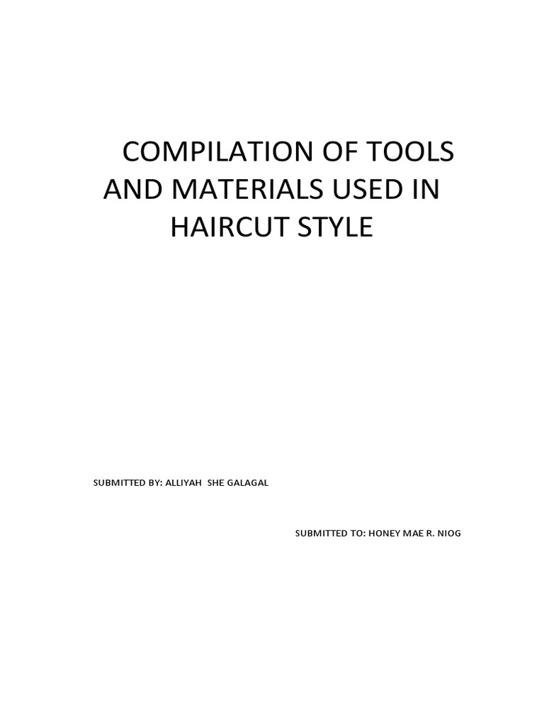 Essential Haircut Tools and Materials | PDF