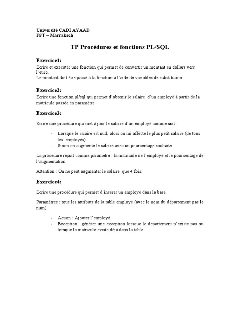 TP6 Fonction | PDF | Ordinateurs