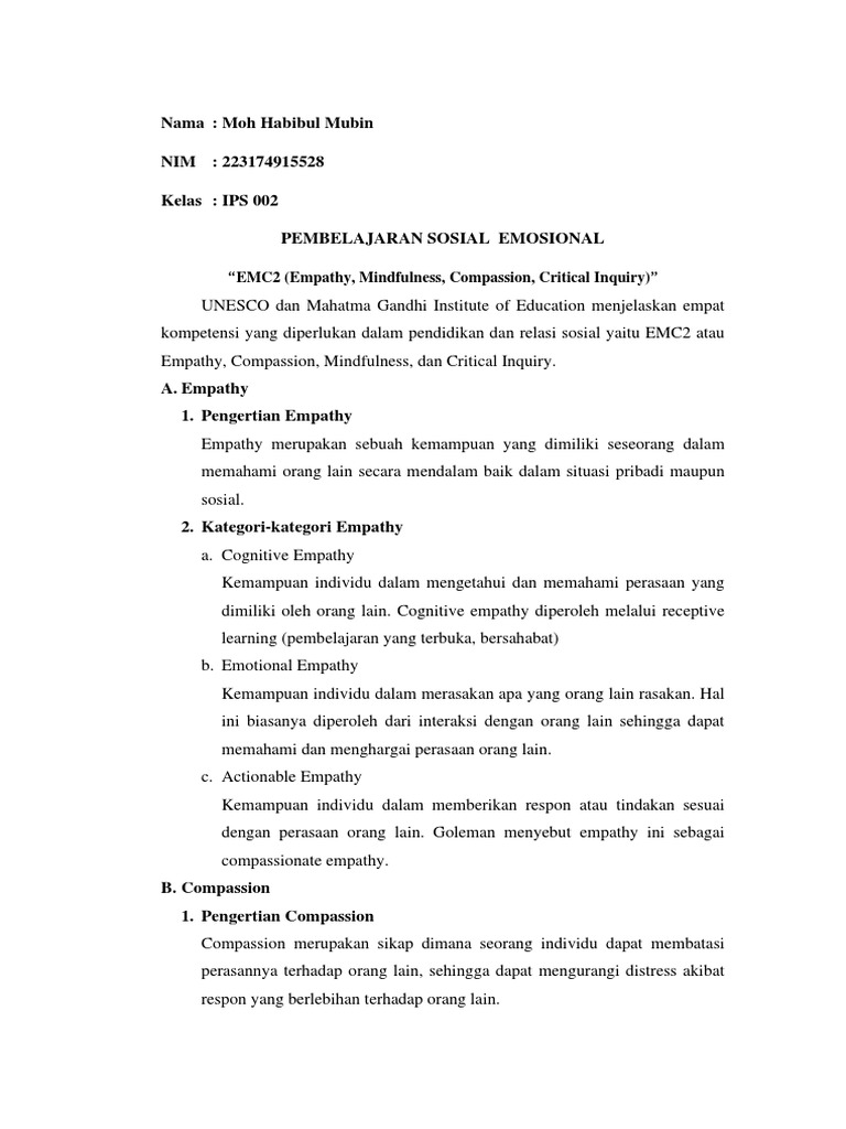 Rencana Pembelajaran EMC2 dalam Pendidikan | PDF