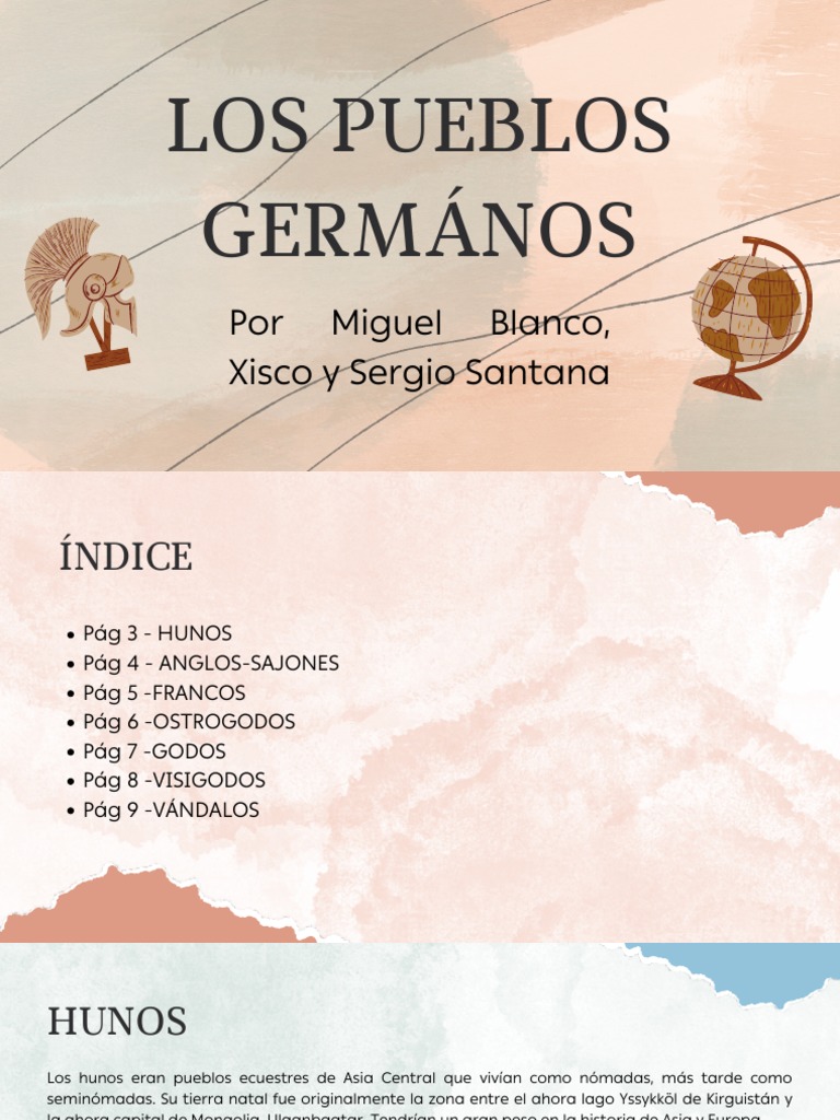 Pueblos Germánicos en la Historia | PDF | Pueblos germánicos | Bárbaro