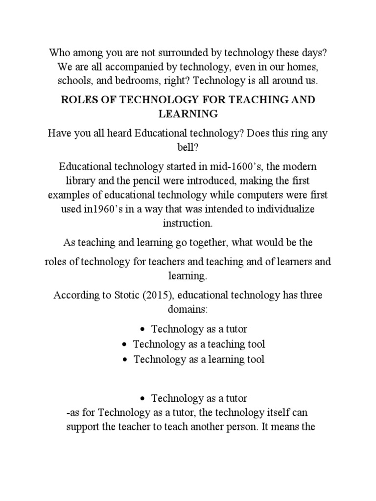 Script Ted Talk | PDF | Educational Technology | Learning