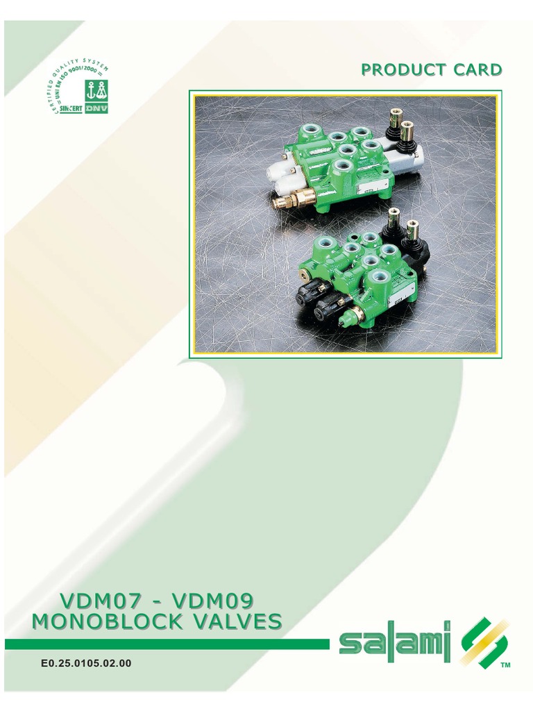 Salami Hydraulic Valve Overview | PDF | Valve | Fluid Dynamics