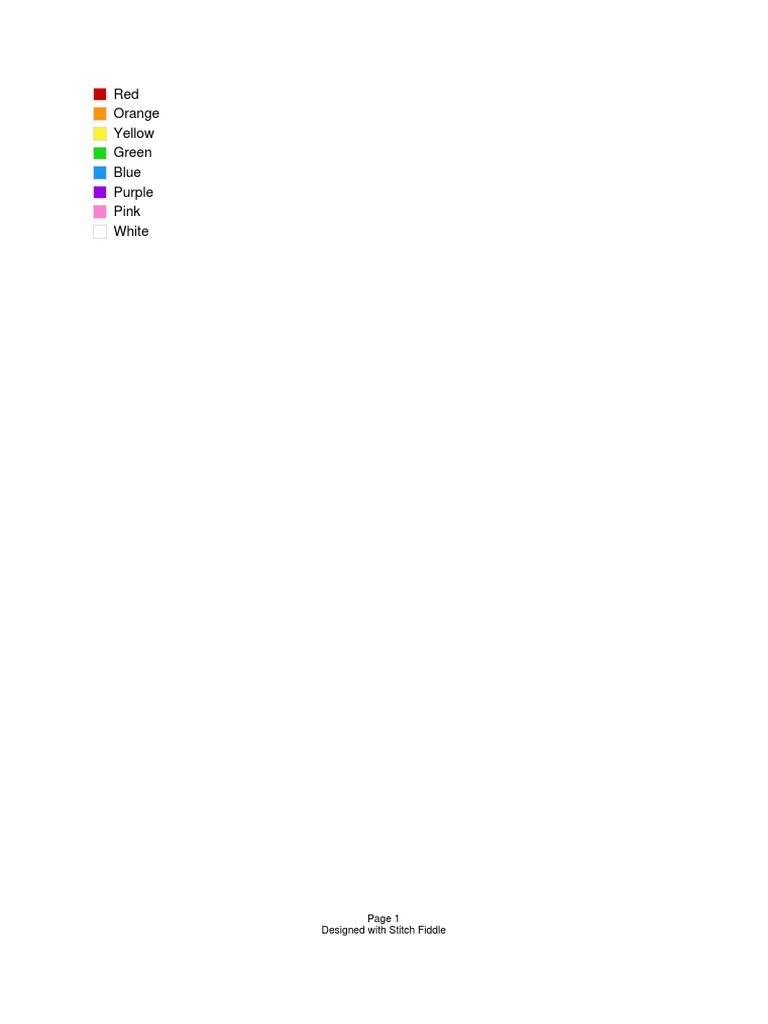 Chart - Stitch Fiddle PDF | PDF