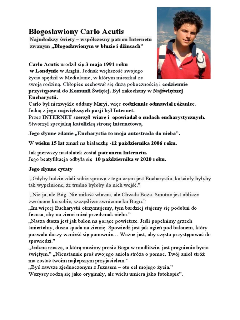 Carlo Acutis | PDF