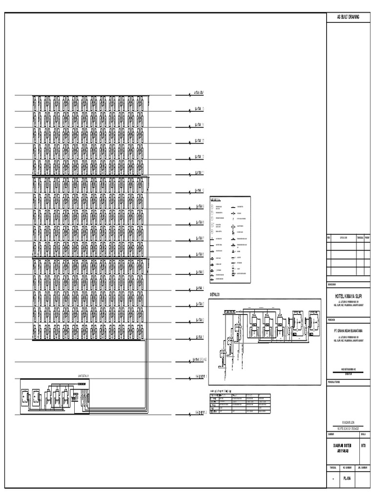 As-Built Water Distribution System Diagram and Component Legend for ...