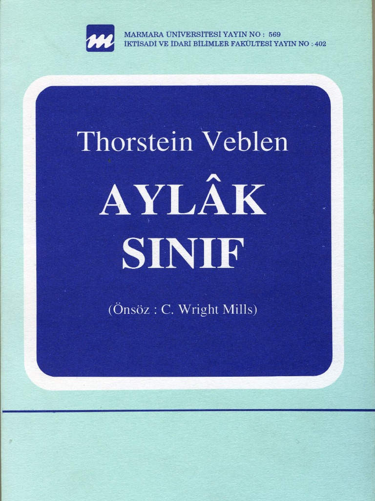 Aylak Sınıf-Thorstein Veblen | PDF