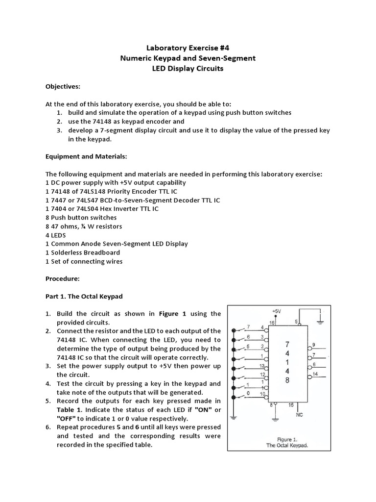 Laboratory Exercise 4 | PDF | Electrical Network | Light Emitting Diode