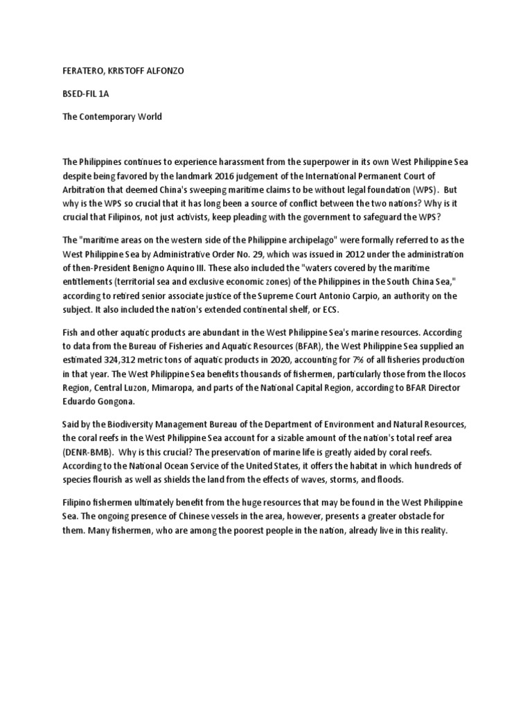 Position Paper China-Phil | PDF