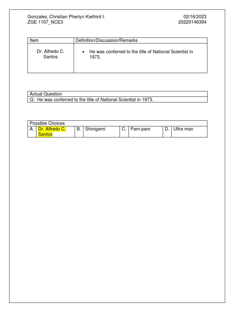 Module-3-Assignment-No.-3-Multiple-Choice-Questions - (Gonzales, Kiethird I.) | PDF | Wellness