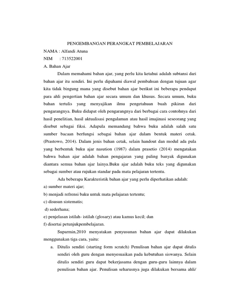 Pengembangan Perangkat Pembelajaran 2 | PDF