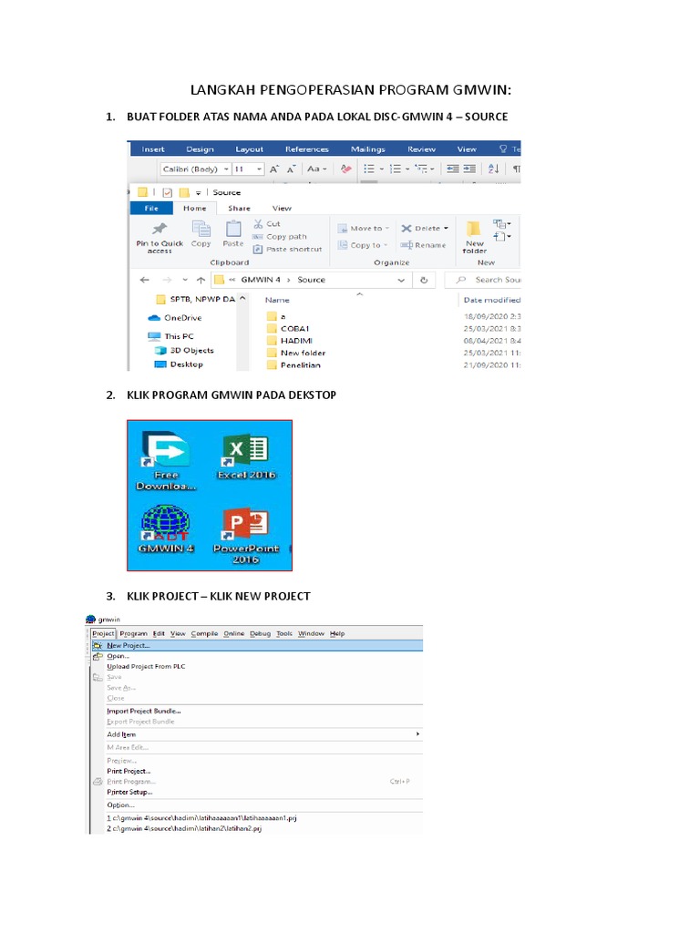Jobsheet - Pengoperasian Gmwin 4 | PDF