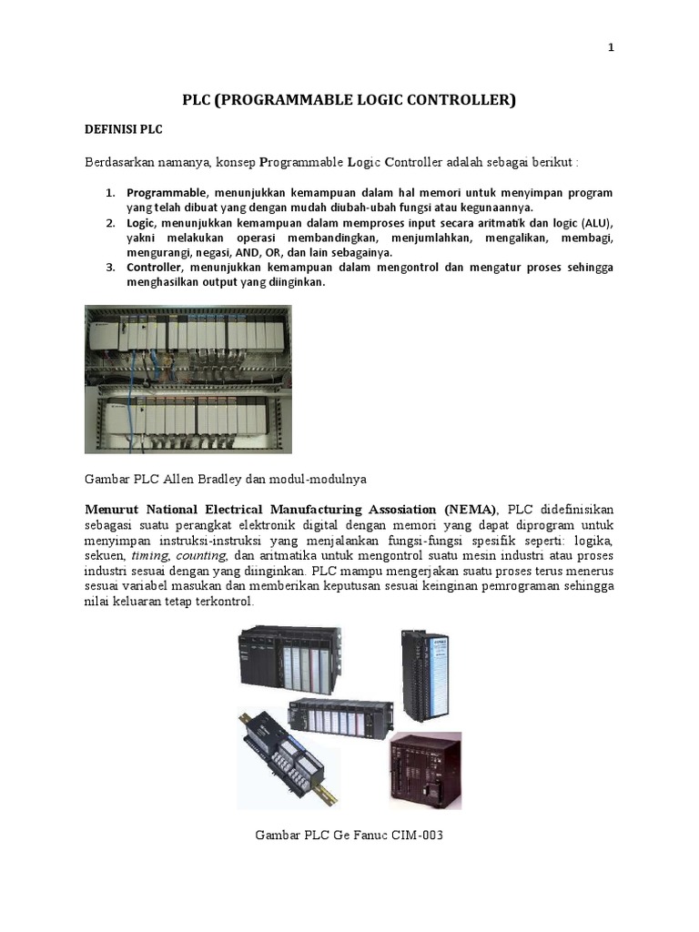 MENGERTI DASAR PLC | PDF
