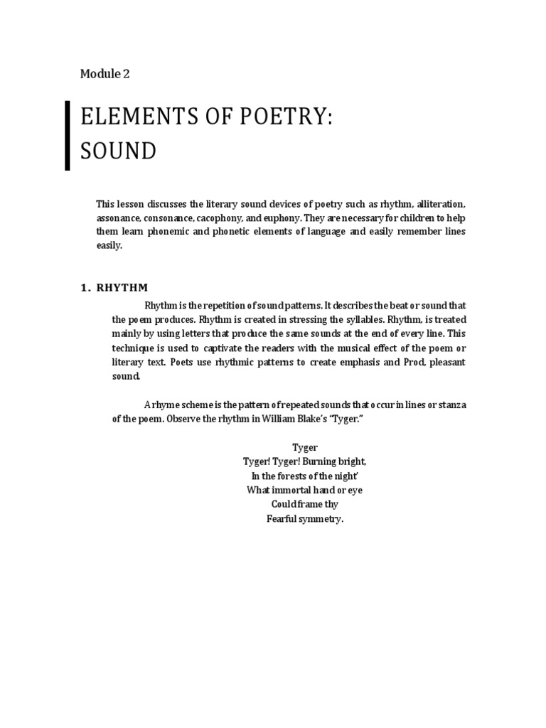 EL 111 - Module 23 4 PDF | PDF | Poetry | Limerick (Poetry)