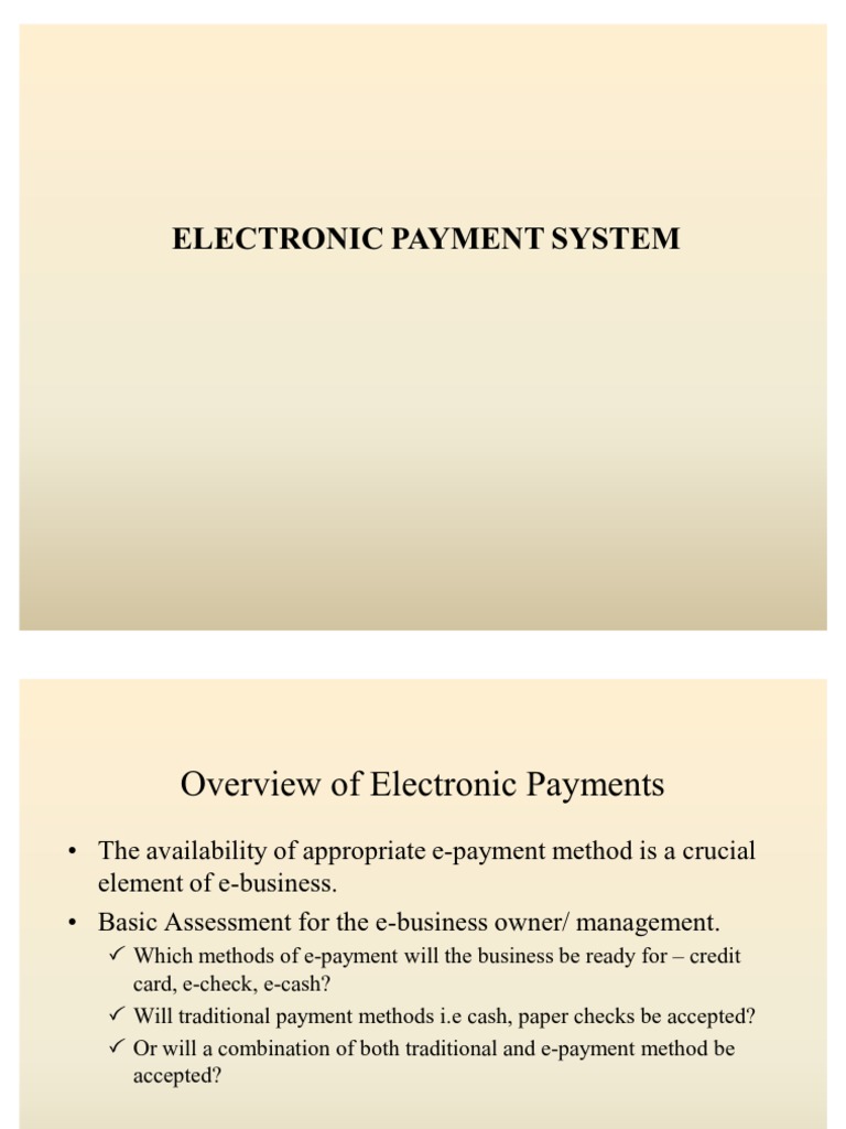 E Payment System | PDF