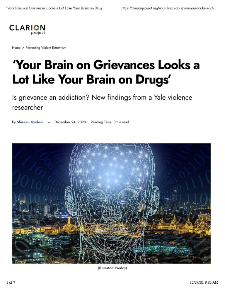 'Your Brain On Grievances Looks A Lot Like Your Brain On Drugs ...
