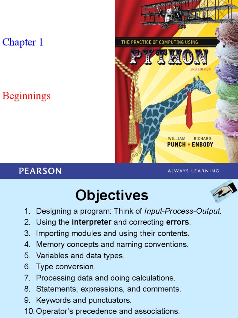 CS111-ch1-Pyhton Ok | PDF | Computer Program | Programming