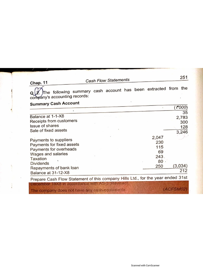 Cash Flow Statement | PDF