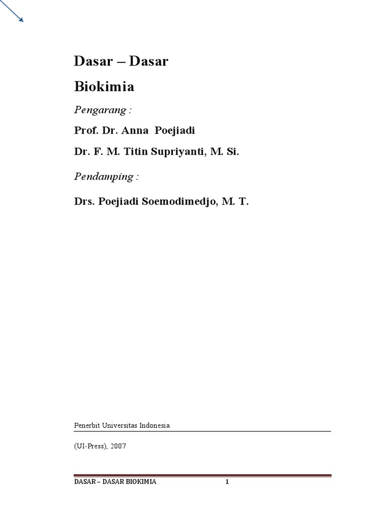 Dasar-Dasar Biokimia | PDF