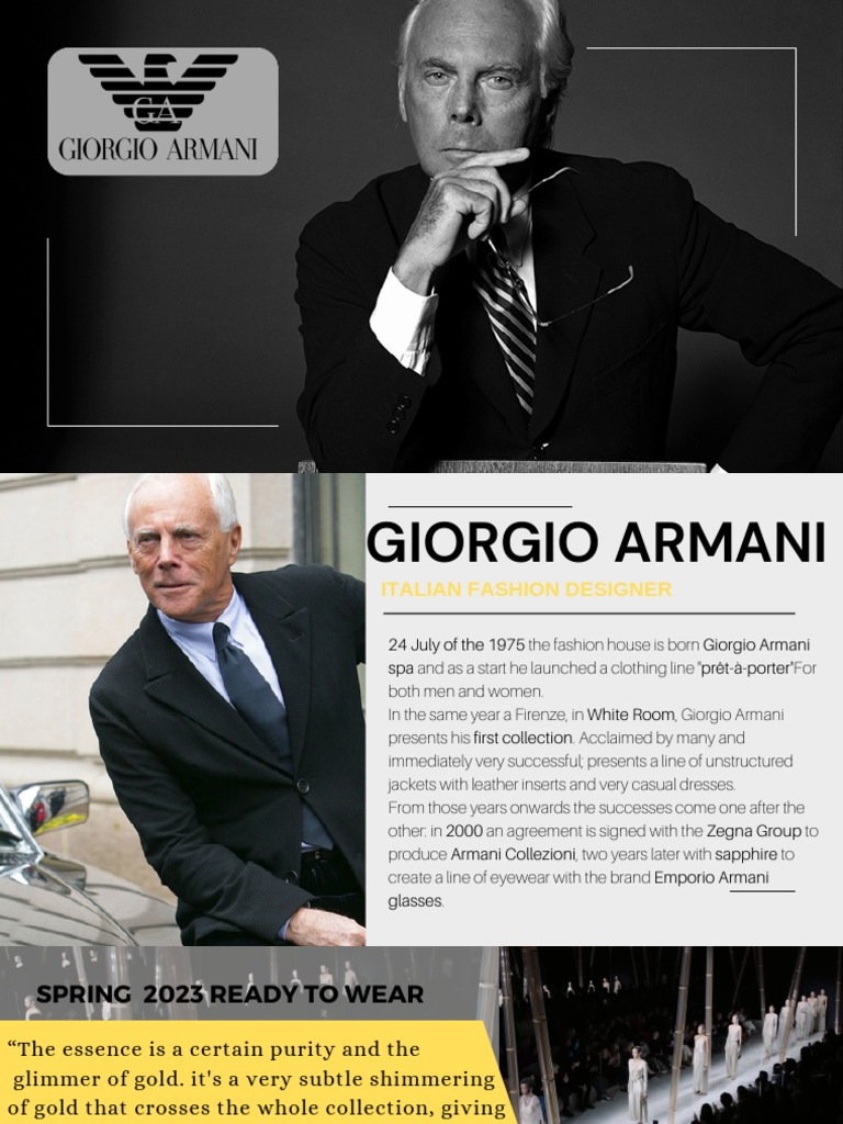 Georgio Armani PT PDF | PDF | Human Appearance | Consumer Goods