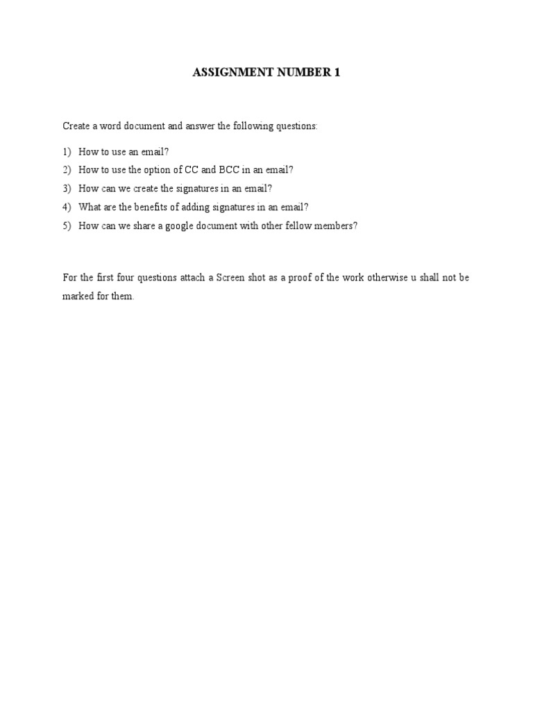 ASSIGNMENT NUMBER 1.docx | PDF
