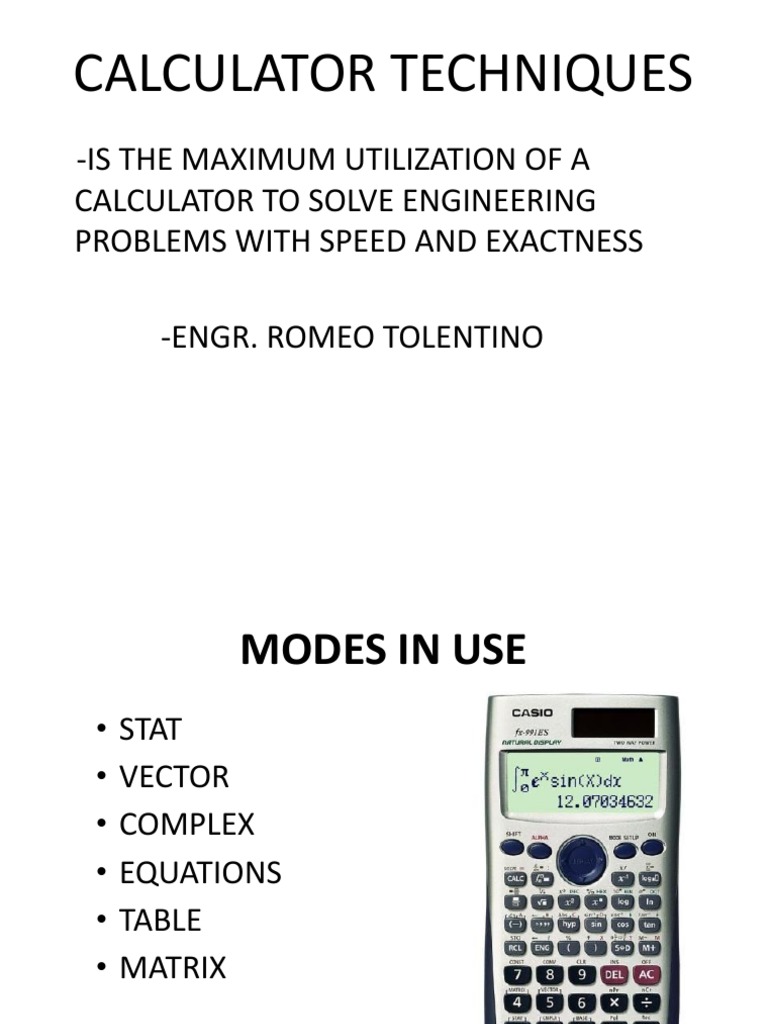 Calculator Techniques Redefined | PDF | Beam (Structure) | Mechanics