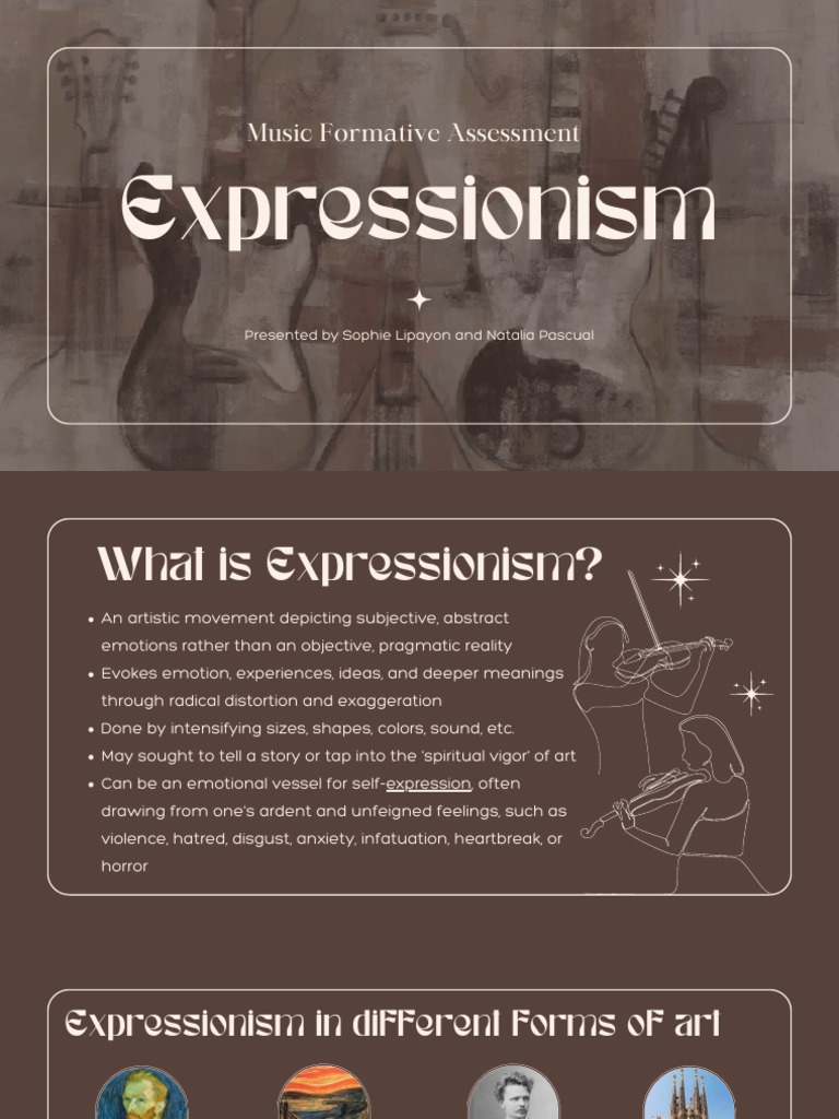 Expressionism Presentation PDF | PDF | Expressionism | Performing Arts