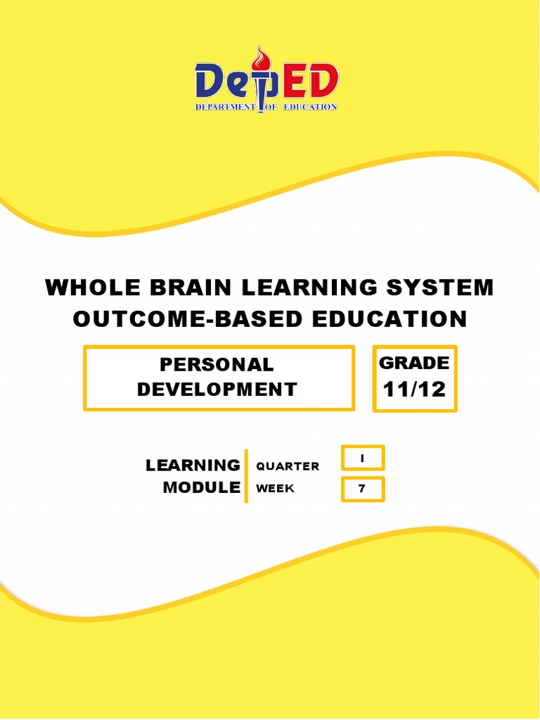 Module Perdev Q1 W7 | PDF | Emotions | Emotional Intelligence