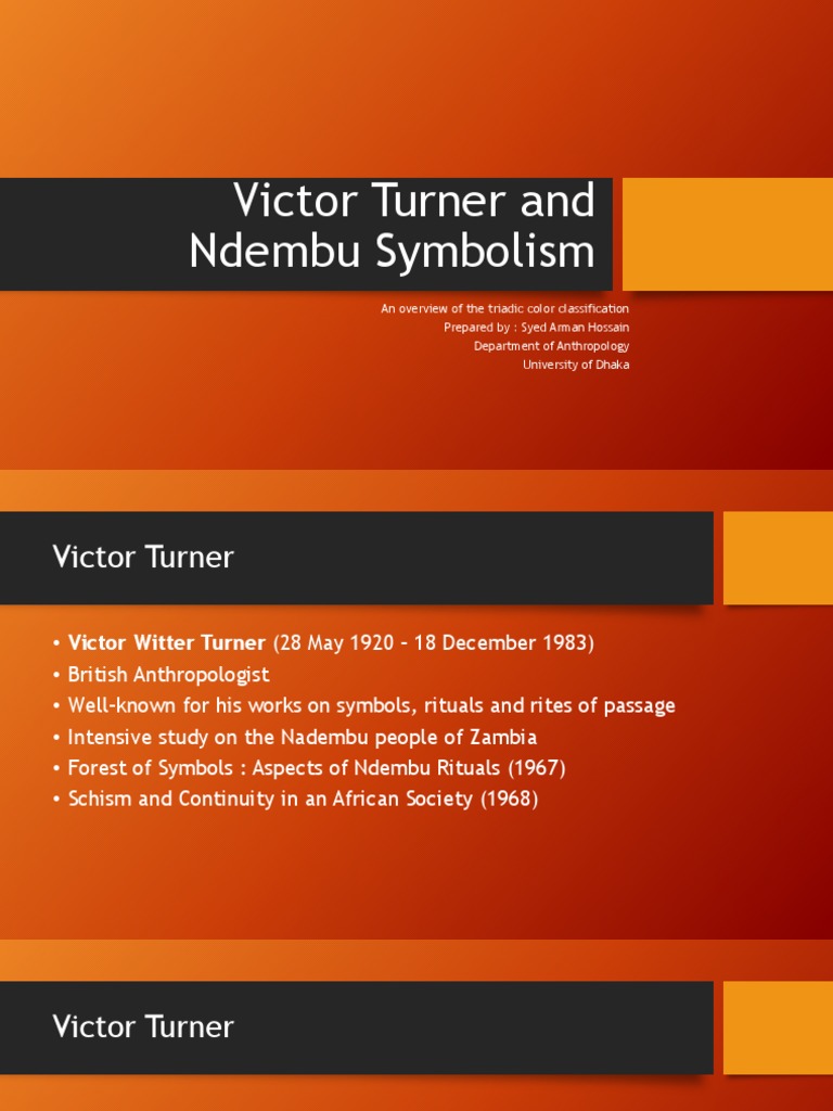 Ndembu Symbolism and Victor Turner's Insights | PDF