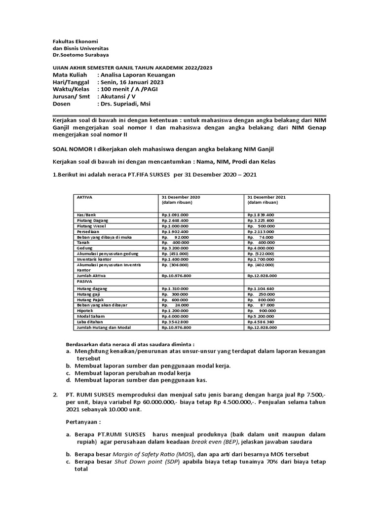 Uas Alk Firza Mahardhika (202011330041) | PDF