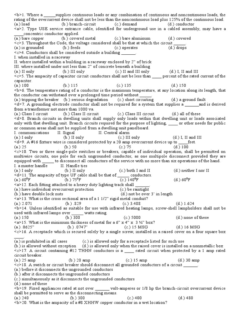 Op Exam 11 A 001 Pdf Electrical Wiring Electrical Engineering