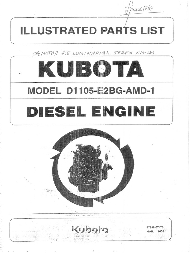 Kubota 1105 PDF | PDF