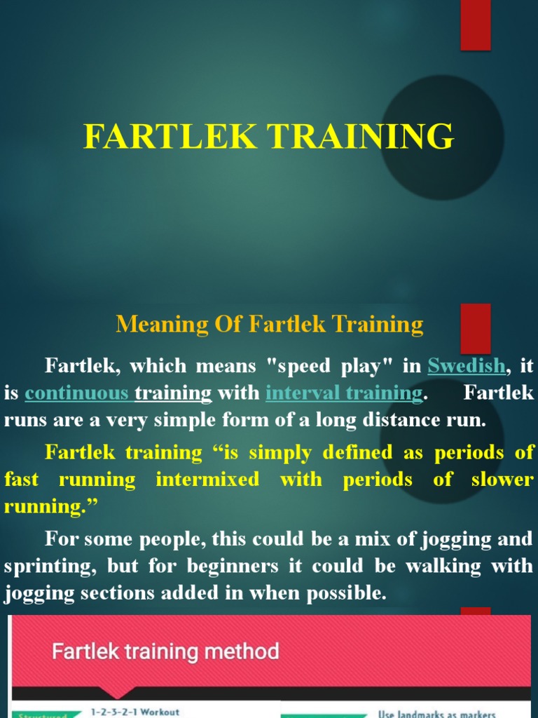 Fartlek Training: Benefits & Methods | PDF