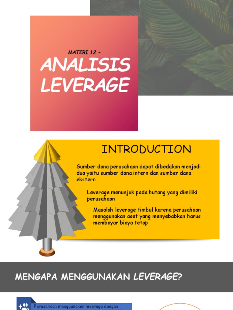 Materi Analisis Leverage | PDF | Teknologi & Rekayasa