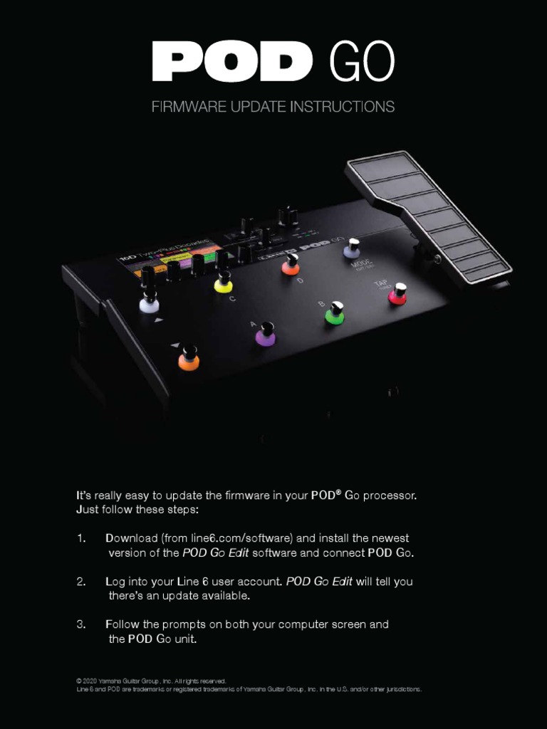 POD Go Firmware Update Instructions - English PDF | PDF