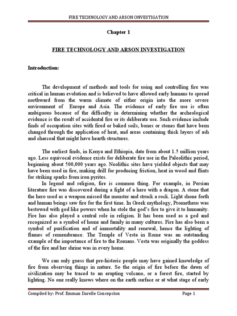 Fire Technology and Arson Investigation | PDF | Combustion | Fires