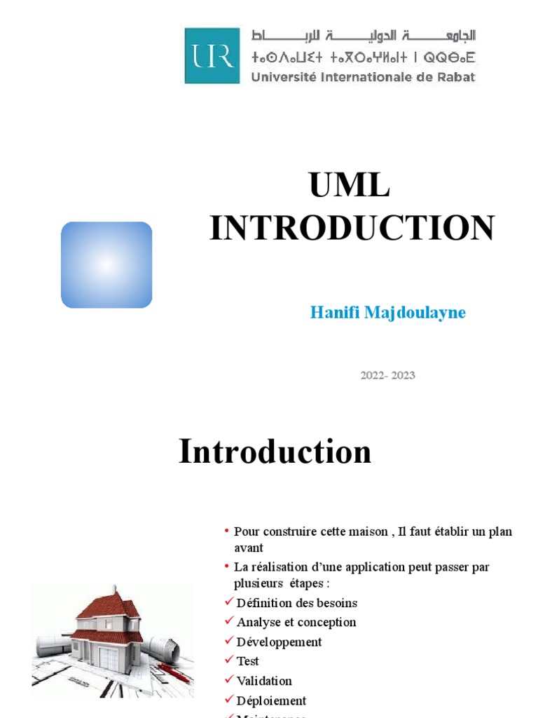 Uml Cours1introduction Pdf Langage De Modélisation Unifié Langage De Programmation