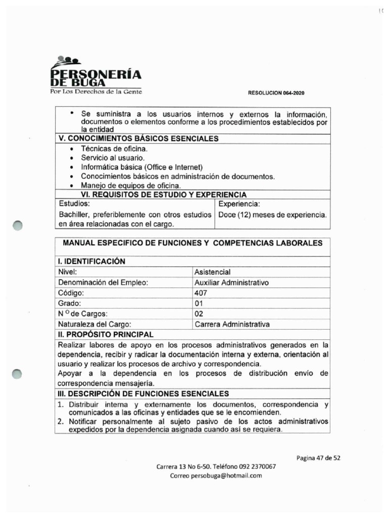 Personería Buga | PDF