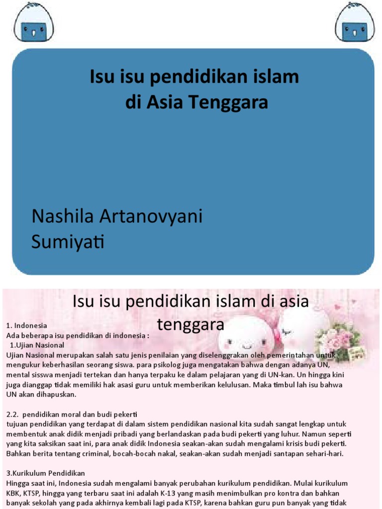 Isu-Isu Pendidikan Islam (SIAT) | PDF