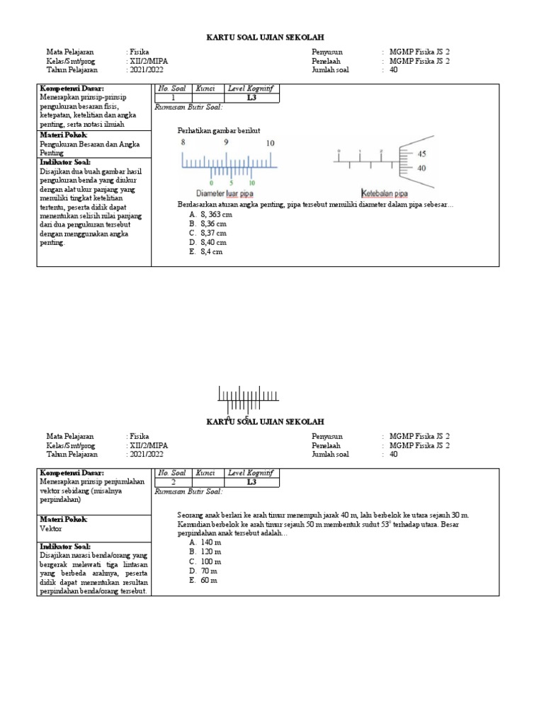 Gabungan Kartu Soal Us JS2 Ok | PDF | Metode & Bahan Ajar