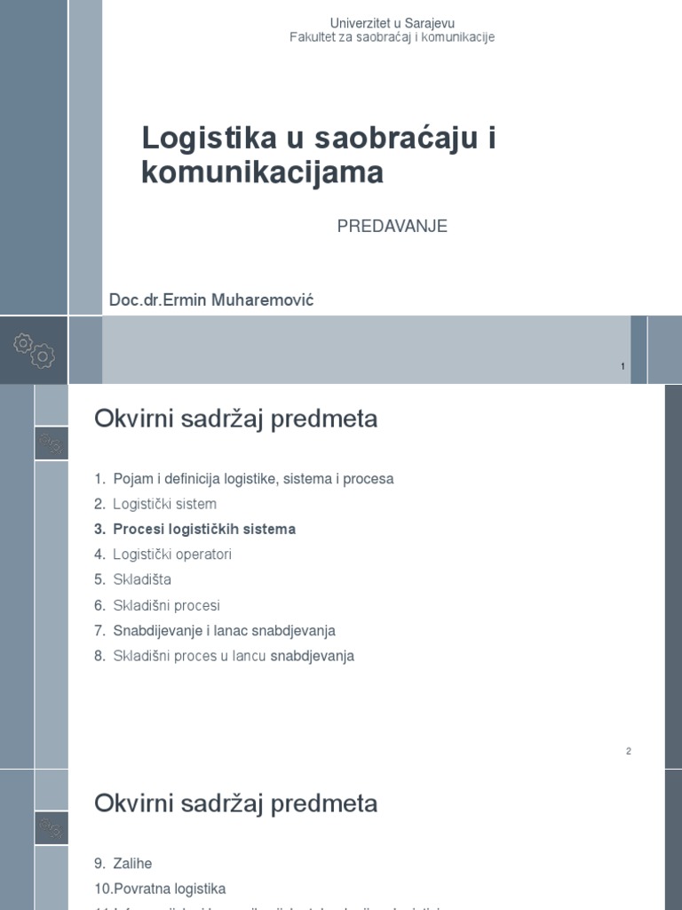 Predavanje 3 | PDF